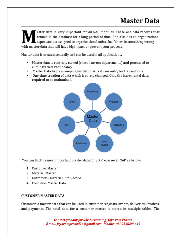 customer master | PDF | Invoice | Pricing