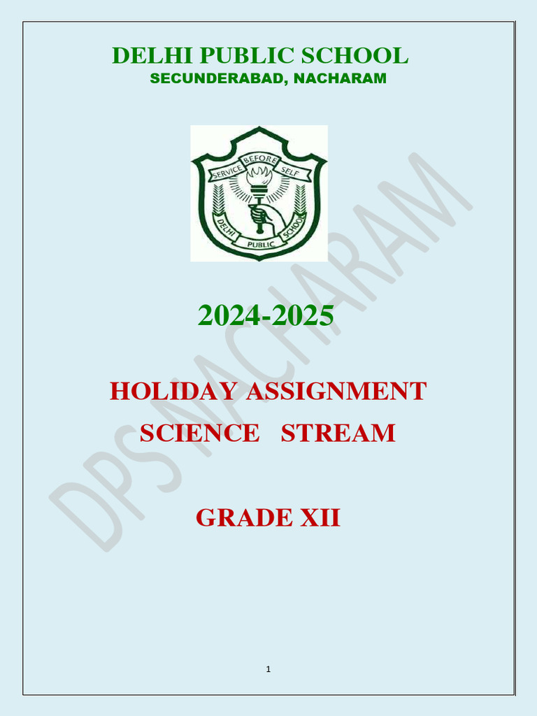Grade XII Holiday Assignments 2024-2025 | PDF | Proofreading ...