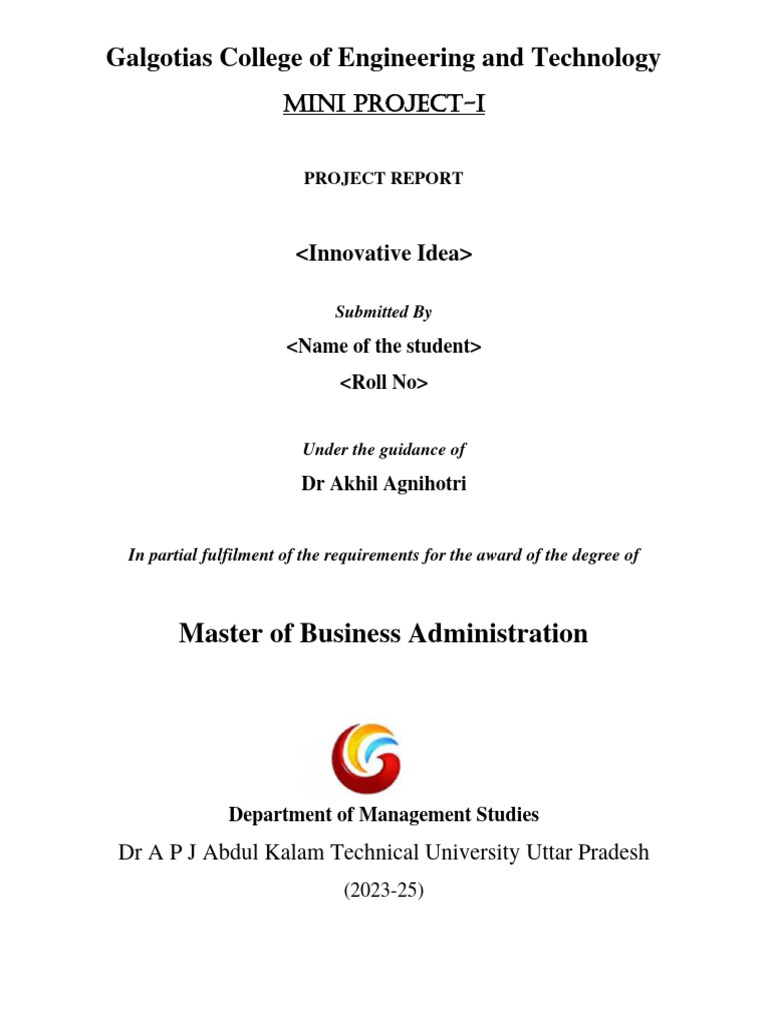 Mini Project 1 | PDF | Business | Technology & Engineering