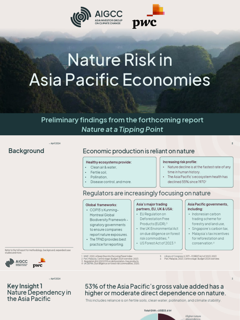AIGCC Nature Risk Research Preview | PDF | Risk | Supply Chain