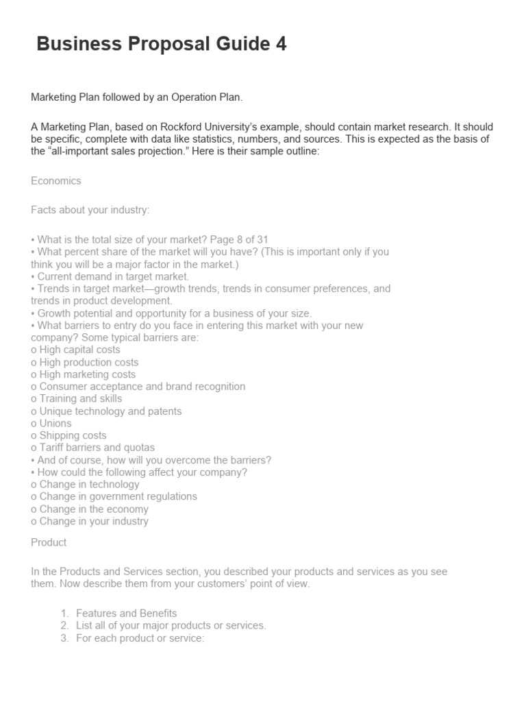 Business Proposal Guide 4 | PDF