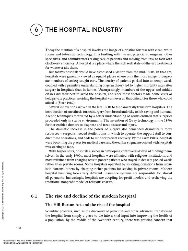 Health_Economics_----_(6._The_hospital_industry) | Download Free PDF ...