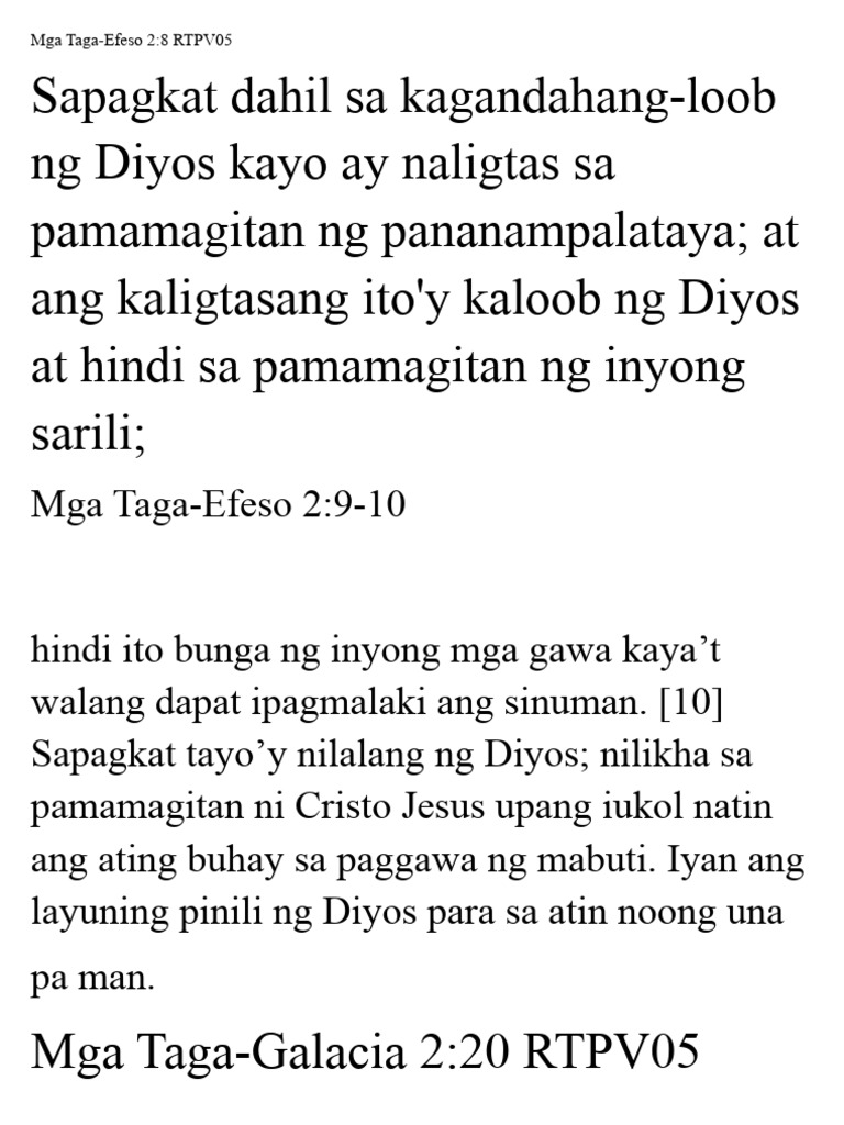 Efeso 2.8 | PDF