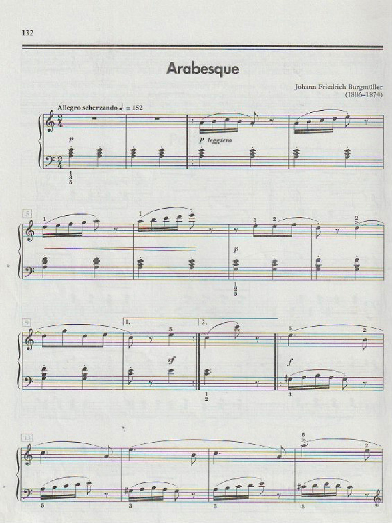 Burgmuller - Arabesque | PDF