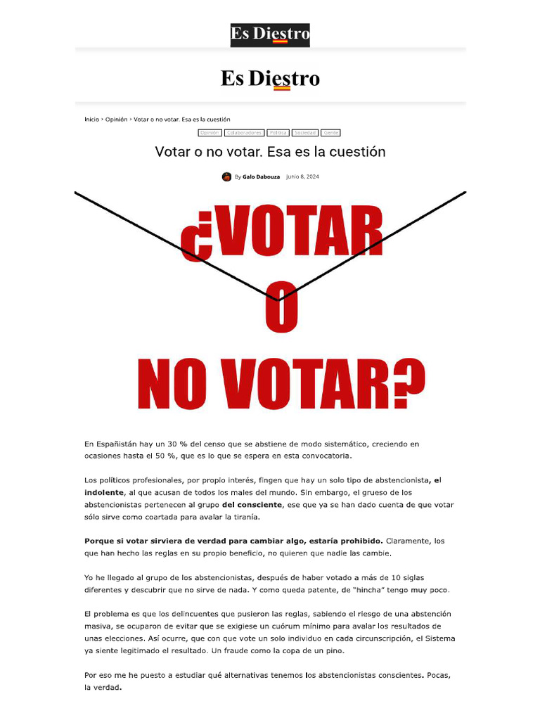 vota o no vota | PDF