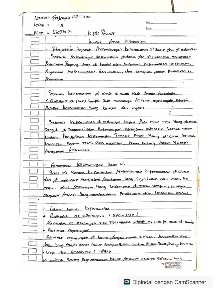 KDK - Fajriyah 1a | PDF