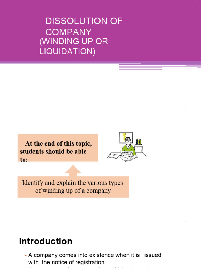 Types of Company Liquidation and Winding Up | PDF | Liquidation ...