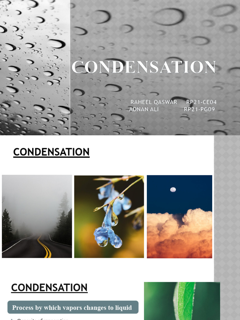 Condensation | PDF | Heat Transfer | Liquids