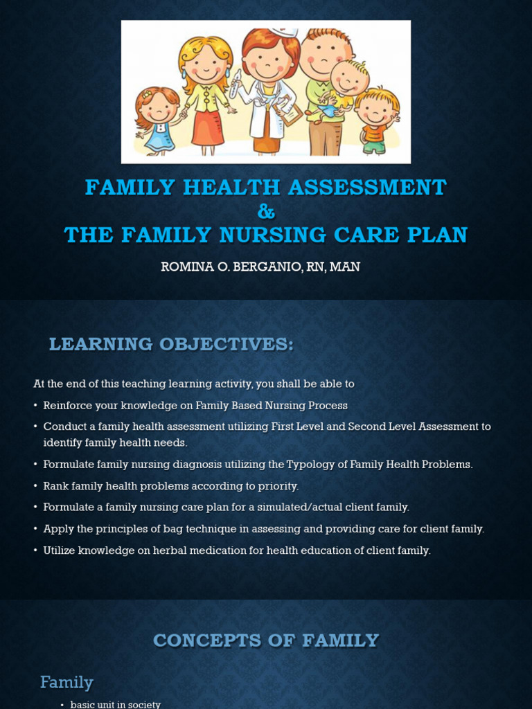 Family Based Health Assessment and Family Nursing Care Plan | PDF ...