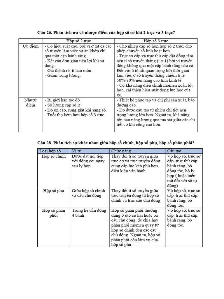 Câu 26 Vs 28 | PDF
