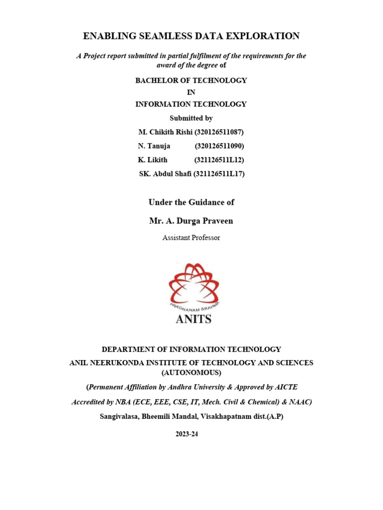 final project document | Download Free PDF | Databases | Usability