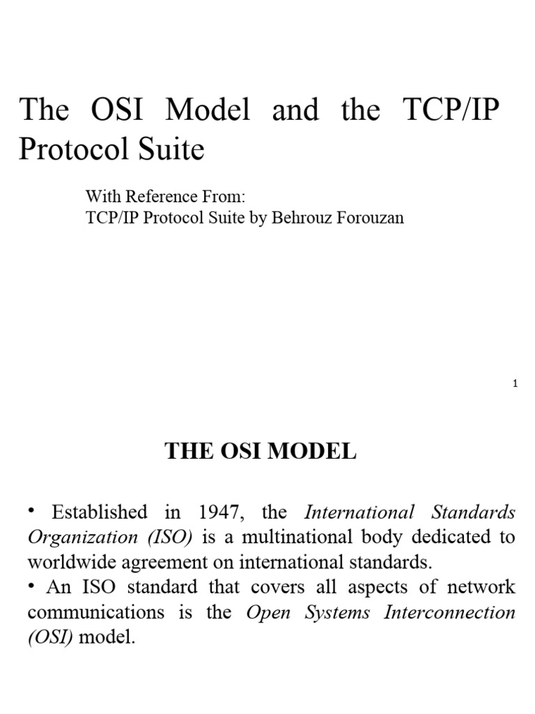The Osi Model And The Tcpip Protocol Suite And Connecting Devices Pdf Osi Model Internet