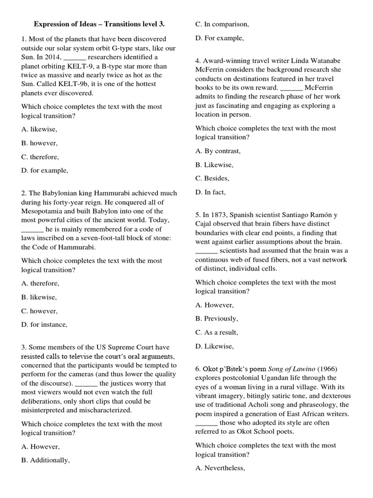 Transition Choices in Text Completion | PDF | Aurora