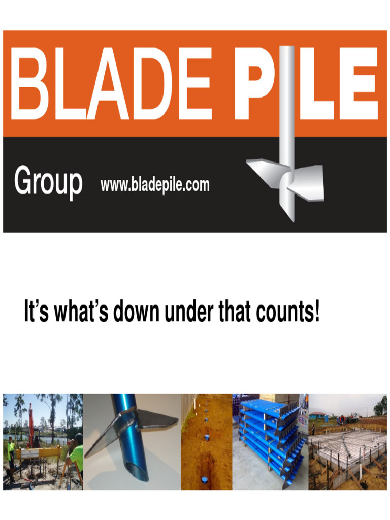 Blade Pile | PDF | Deep Foundation | Concrete