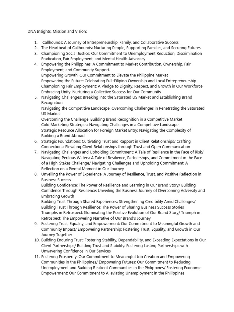 Company Profile Insights | PDF | Empowerment | Brand