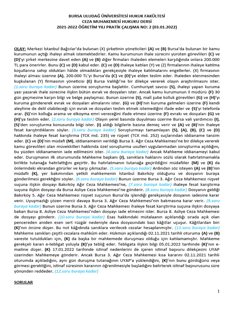 CMK - Pratik 2 Cevapları | PDF