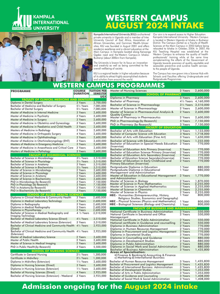 August Intake Western Campus (Local) 2 | PDF | Engineering | Bachelor's ...