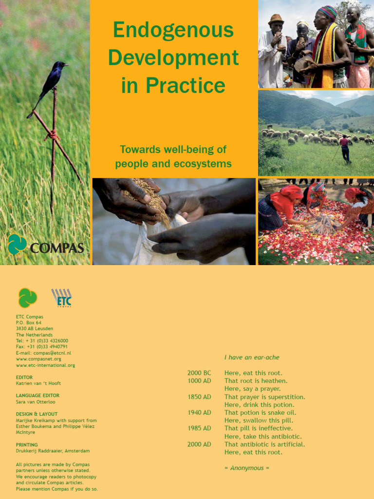 Endogenous Development for Well-Being | PDF | Agriculture | Traditional ...