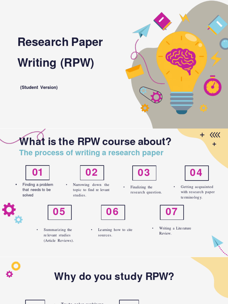 RPW Research Terminology Explanation (Student Version) | PDF | Sampling ...