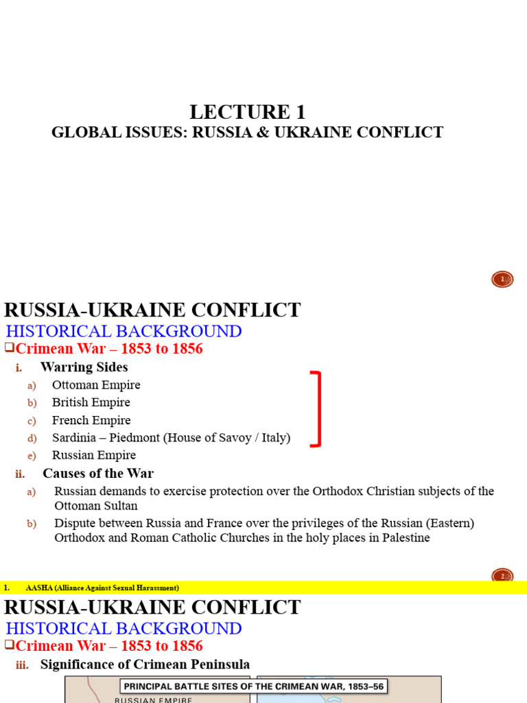 Russia-Ukraine Conflict Overview | PDF | Russia | World Politics