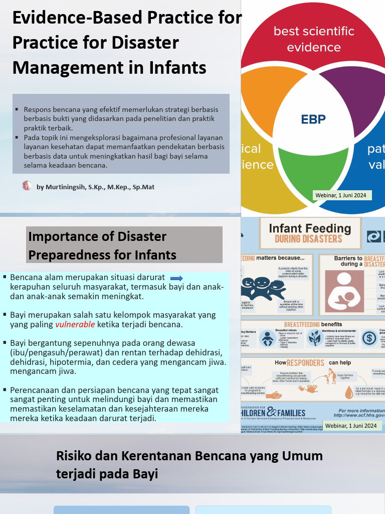 Materi 7 - EBP Penatalaksanaan Bencana PD Bayi - Murtiningsih, MKep., NS., SP - Kep.mat | PDF ...