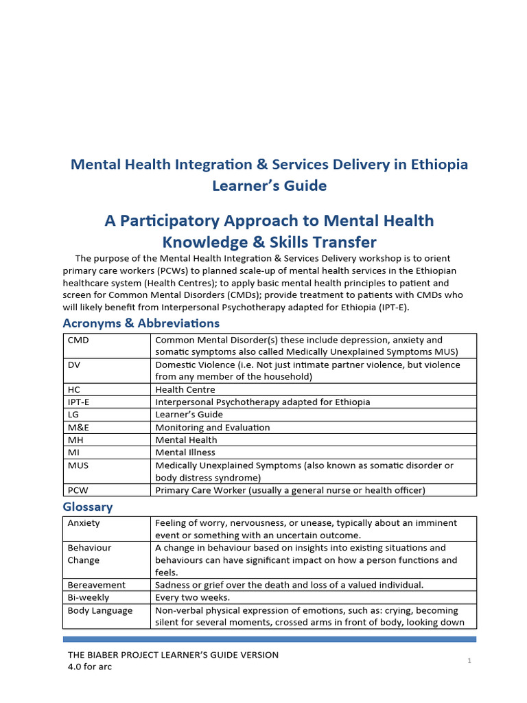 ARC LEARNER'S GUIDE MASTER-EXTRA BRIEF December 2018 | PDF | Mental ...