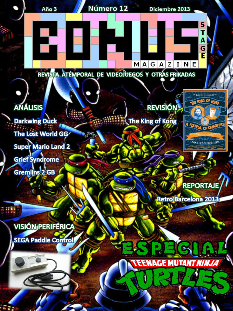 Bonus_Stage_Magazine_12_Especial-Teenage-Mutant-Turtles | PDF | Mario | Nintendo