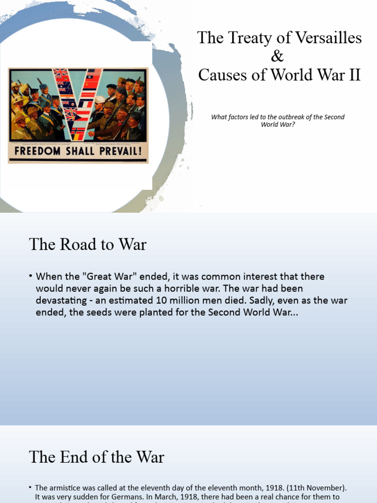 Treaty of Versailles & Overview of WWII | PDF | Treaty Of Versailles ...