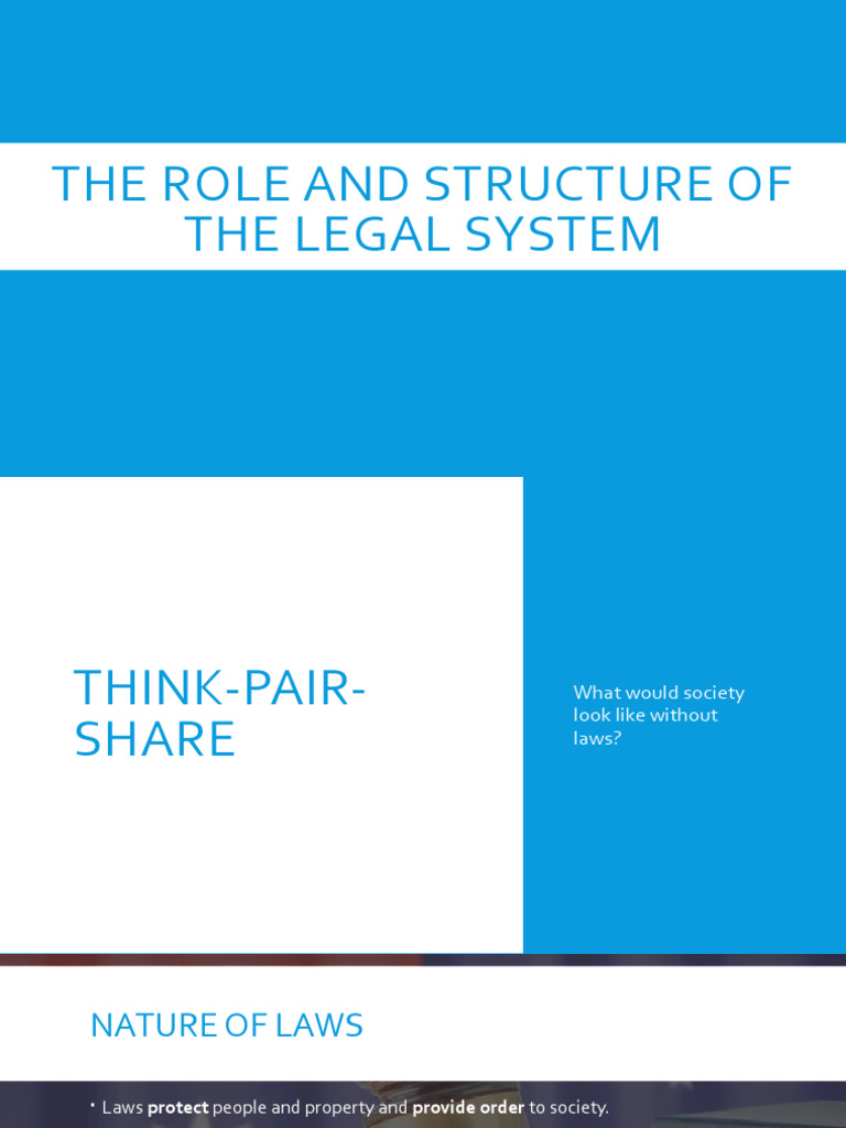 The Role and Structure of The Legal System | Download Free PDF | Burden ...