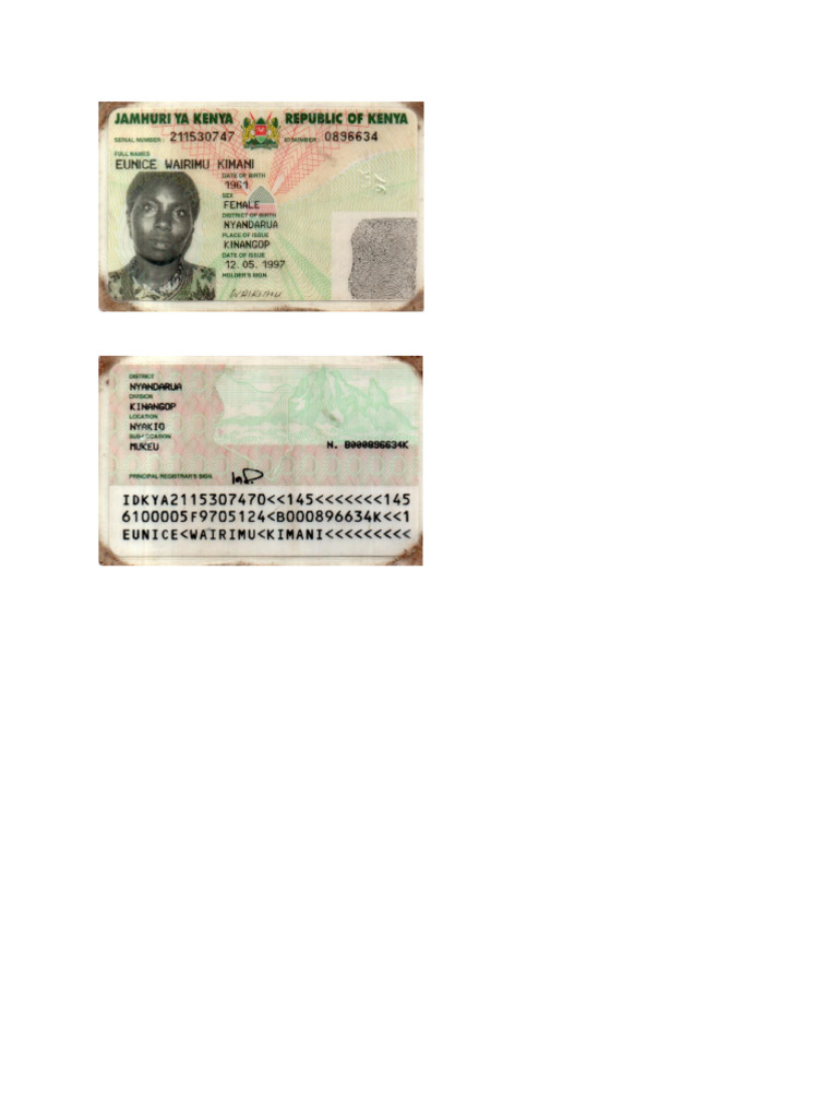 Id Card Mukuru | PDF