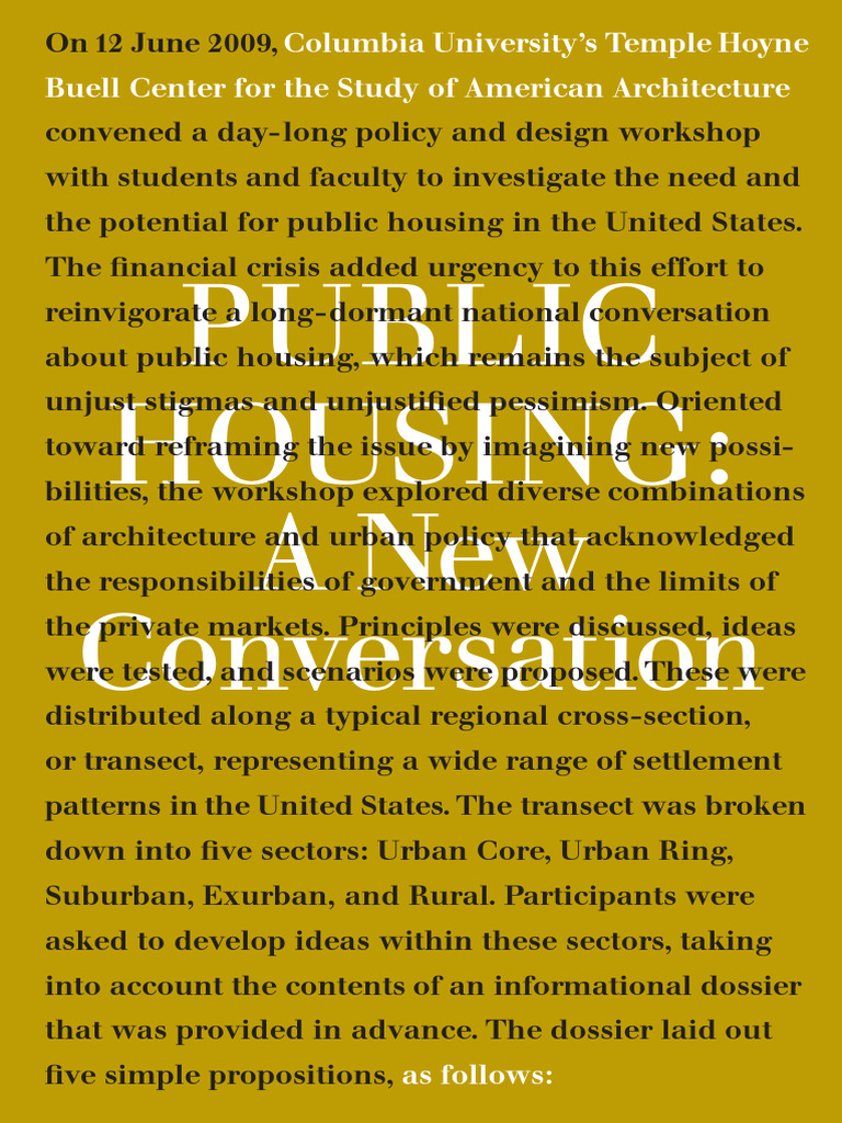Buell Pamphlet Singlepage | PDF | Infrastructure | Public Housing