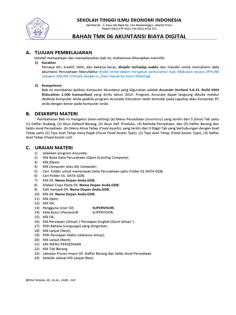 06 Setup Database Inv Fa - 04 | PDF