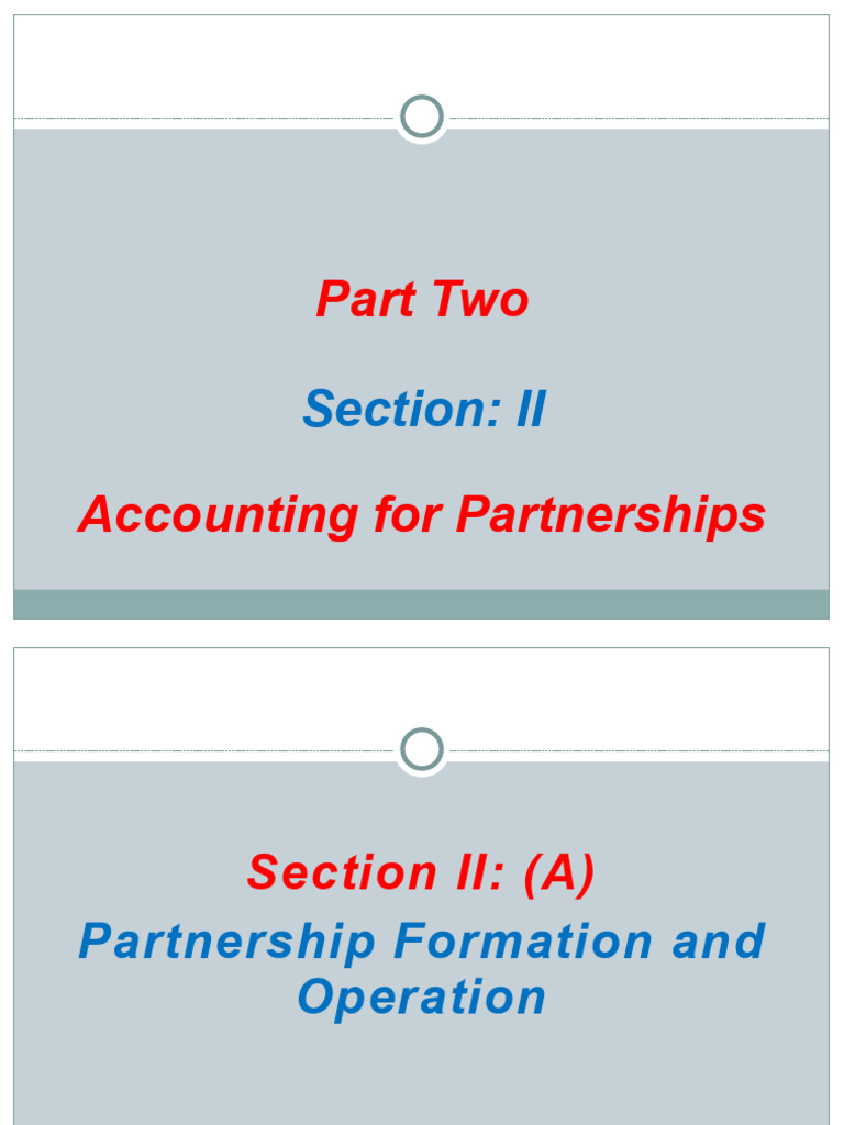 SMEs Ch.12 Partnership Lecture 1 | Download Free PDF | Partnership ...