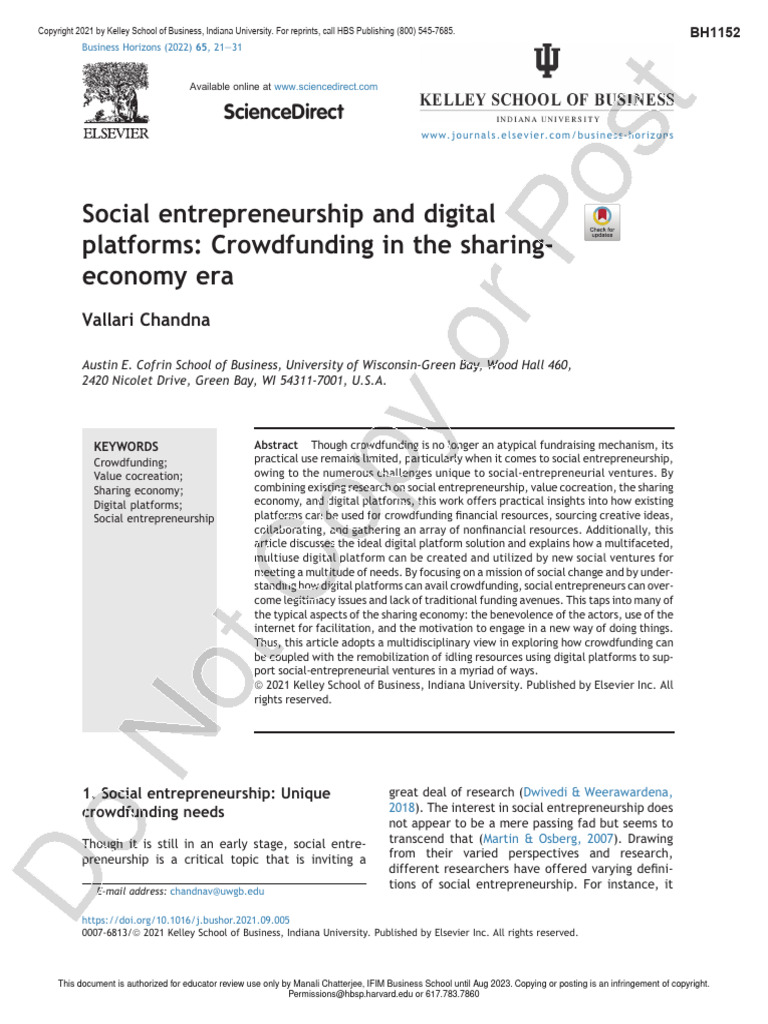 Case Study | PDF | Entrepreneurship | Social Entrepreneurship