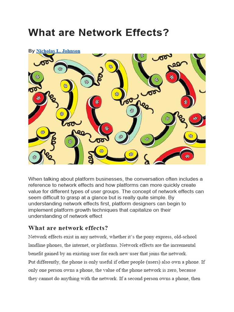 What Are Network Effects | PDF