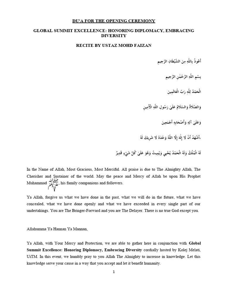 DUA RASMI | Download Free PDF | Abrahamic Religions | Religious Belief ...