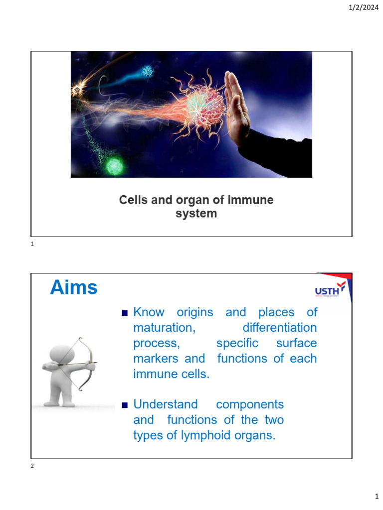 Cell and Organ of Immune System | PDF | T Cell | Lymphocyte
