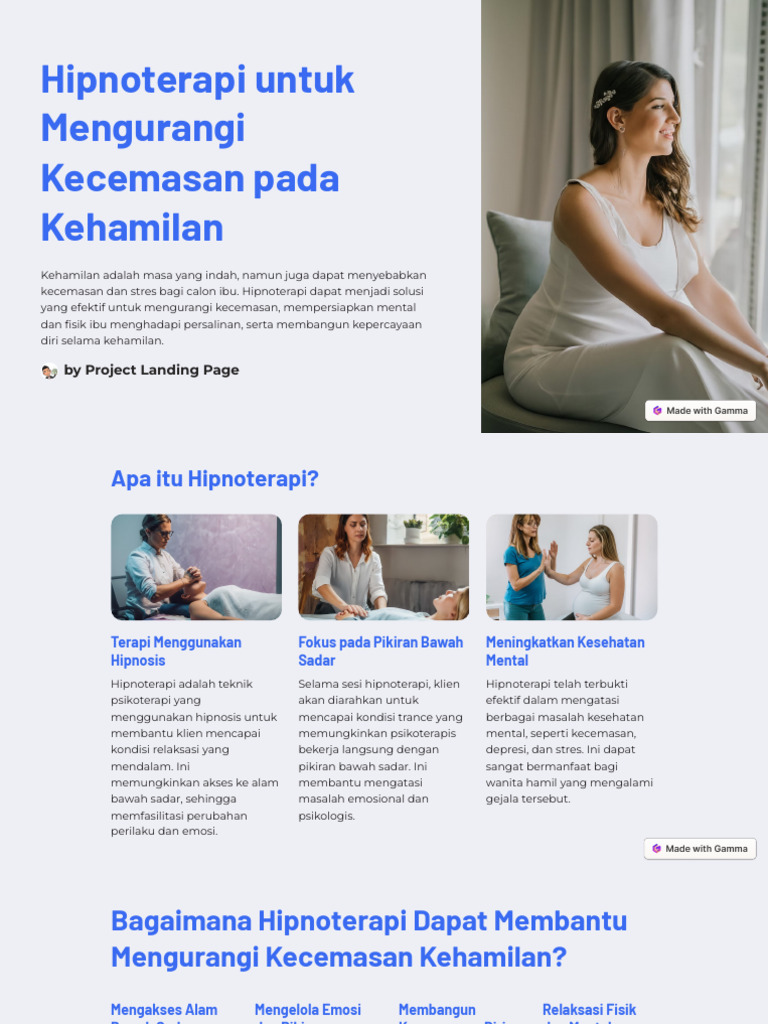 Hipnoterapi Untuk Mengurangi Kecemasan Pada Kehamilan | PDF | Pengembangan Diri
