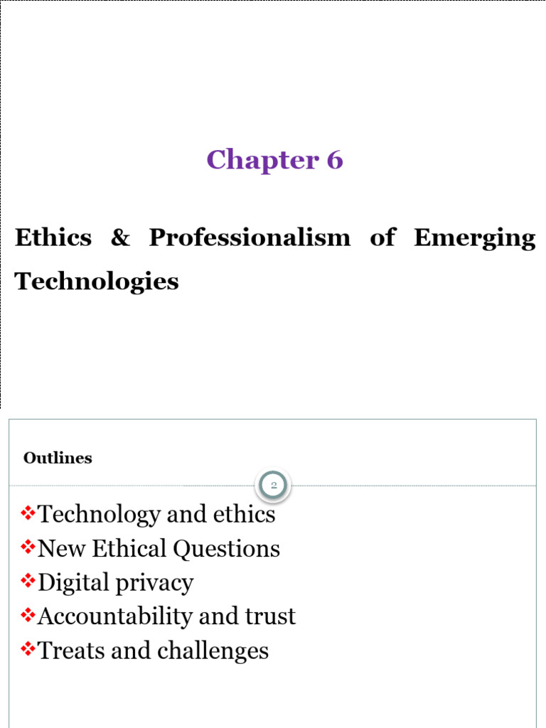 Chapter 6 - Ethics and Professionalism of ET | PDF | Artificial Intelligence | Intelligence (AI ...