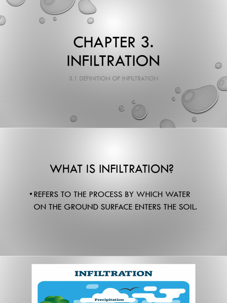 3 1-3 2-Infiltration | PDF | Soil | Surface Runoff