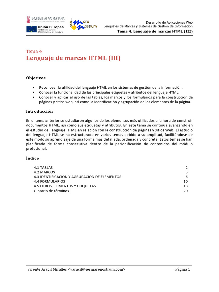 01 Tema 4 | PDF | HTML | Red mundial