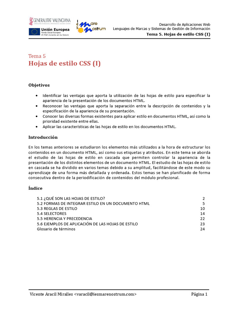01 Tema 5 | PDF | HTML | Informática