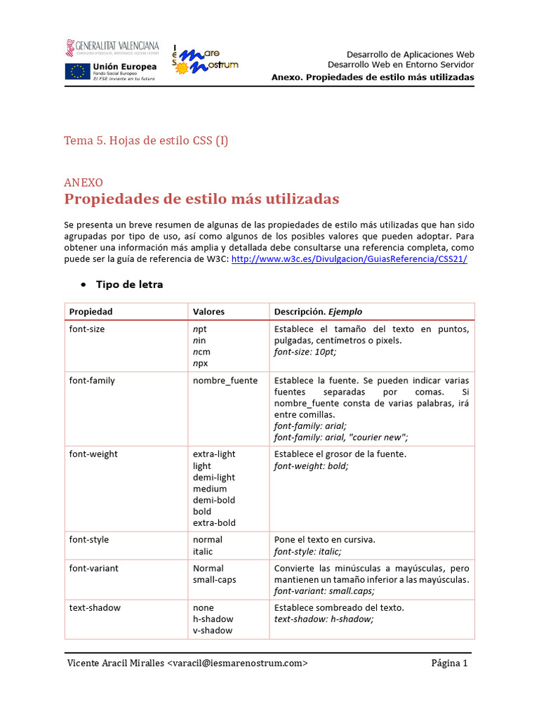 02 Anexo Css | PDF | Diseño | Diseño gráfico