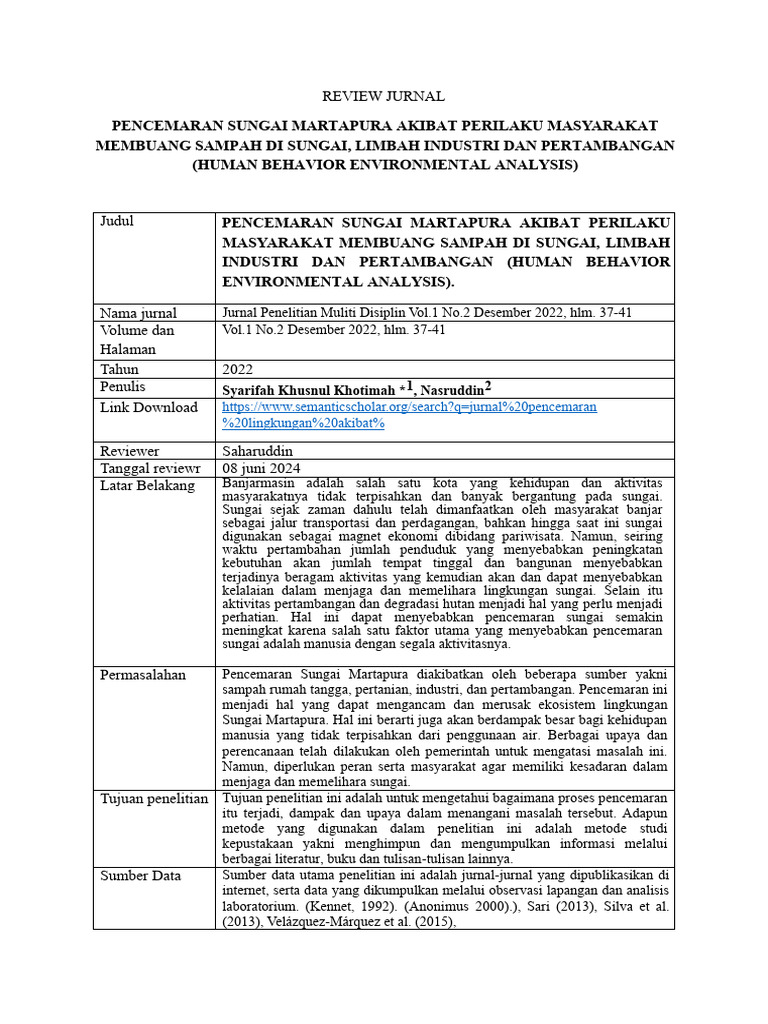 Saharuddin A0321318 - Review Jurnal | PDF
