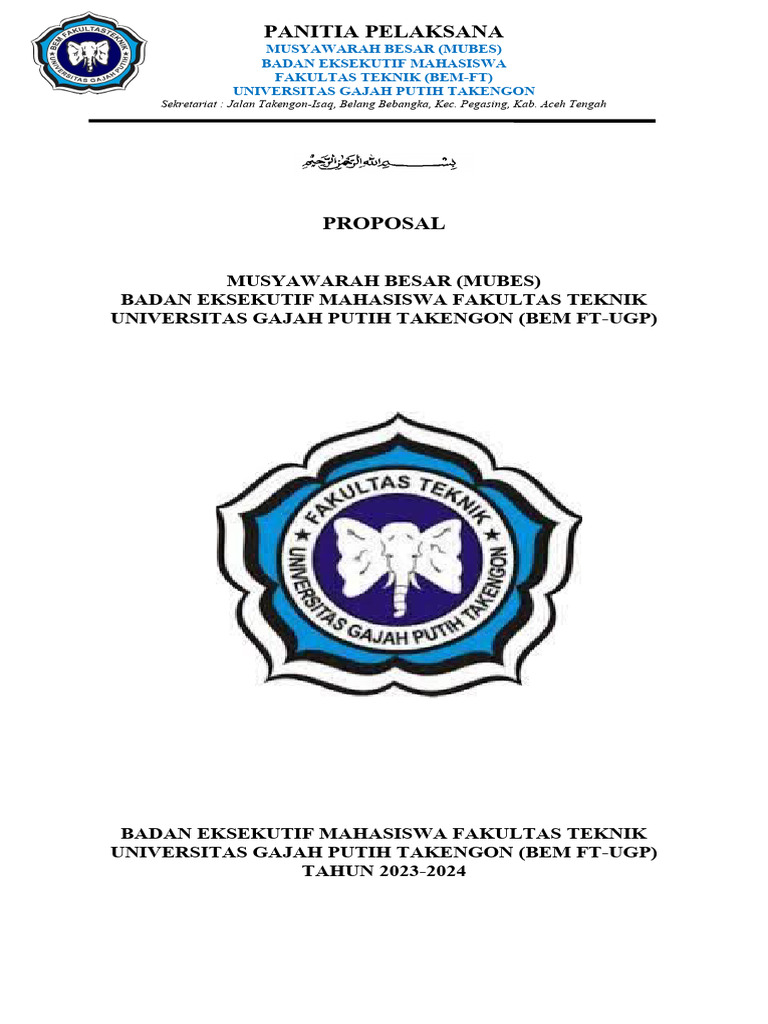 Proposal Mubes 2023 | PDF