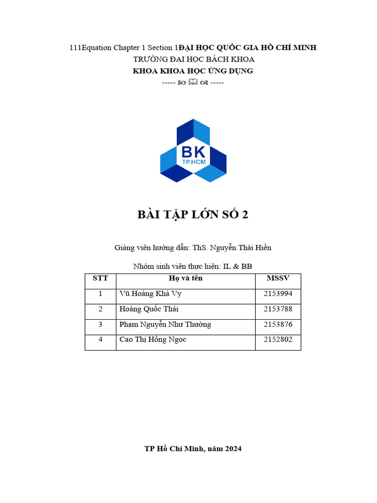 Btl2 Cn02 Nhóm Il&Bb | PDF