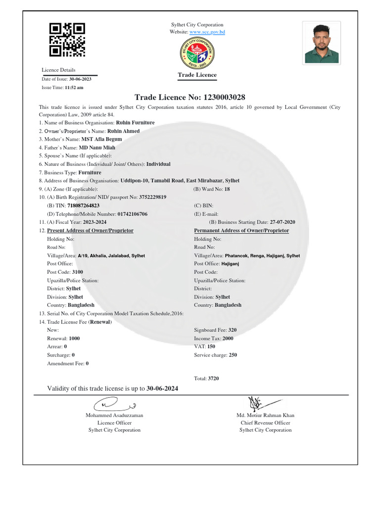 Trade Licence - SCC | PDF | Taxes | Economies