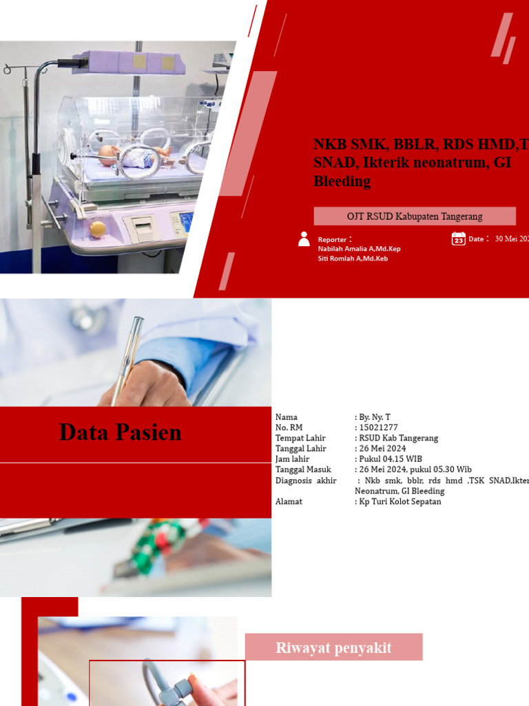 NKB SMK, BBLR, Rds HMD, TSK SNAD, Ikterik Neonatrum, GI Bleeding | PDF