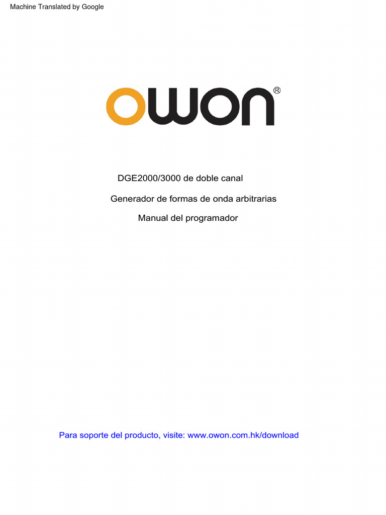 DGE2000 3000 SCPI Protocol | PDF | Modulación | Modulación de frecuencia