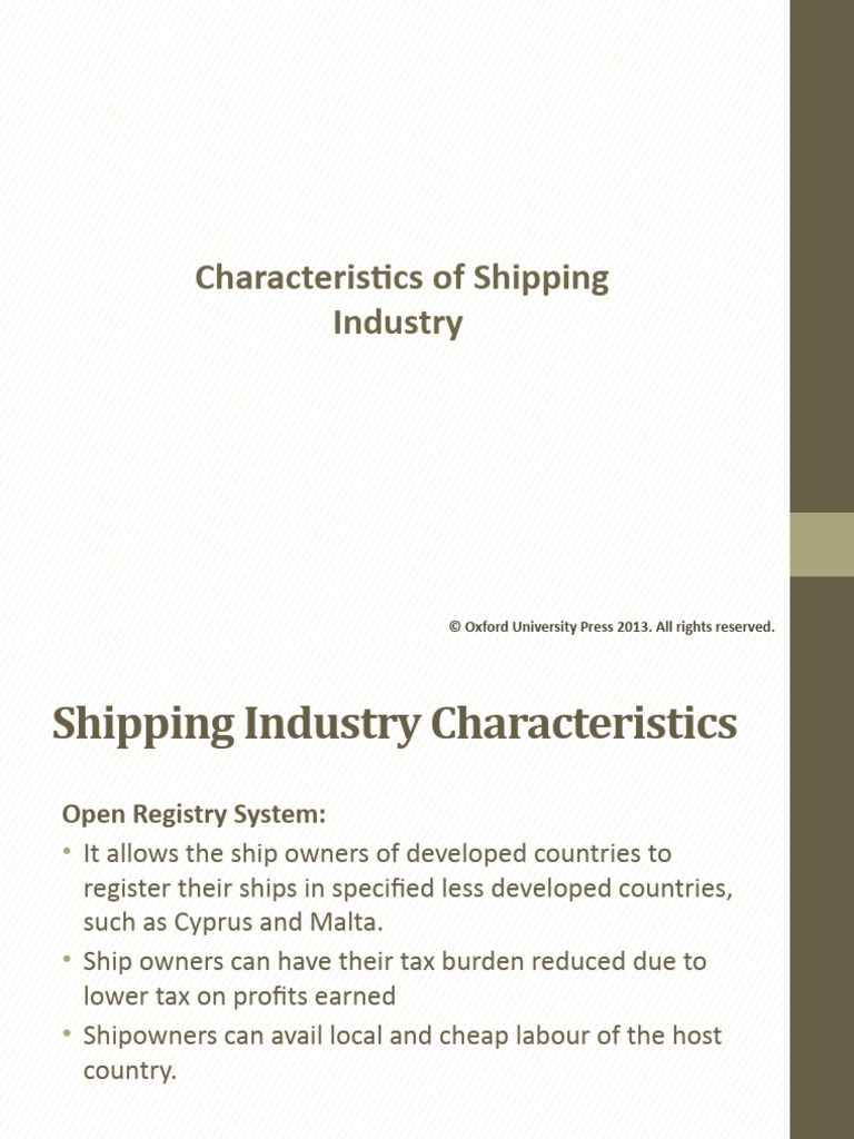 Characteristics of Shipping Industries | Download Free PDF | Logistics ...